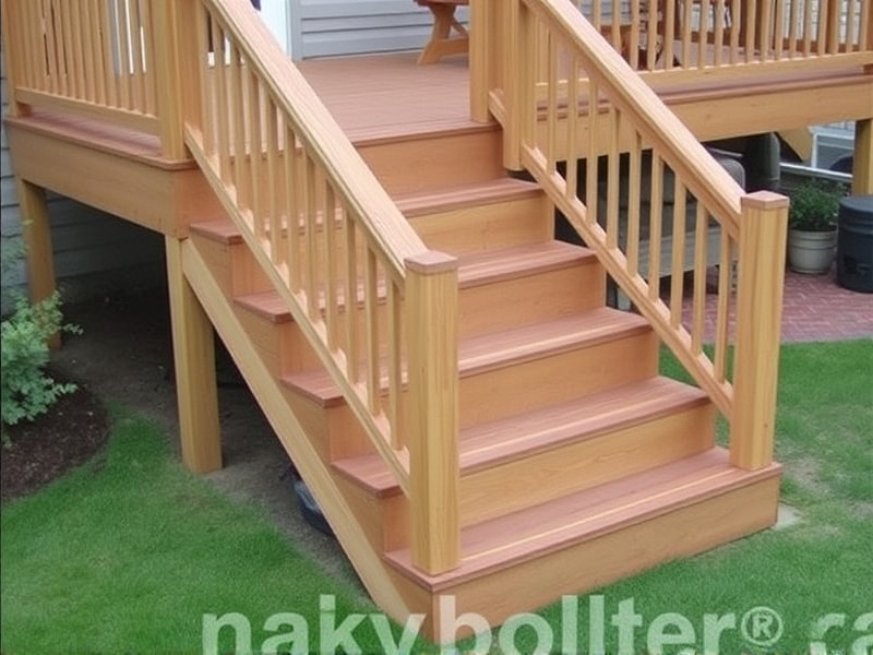 how to build deck stairs with composite decking